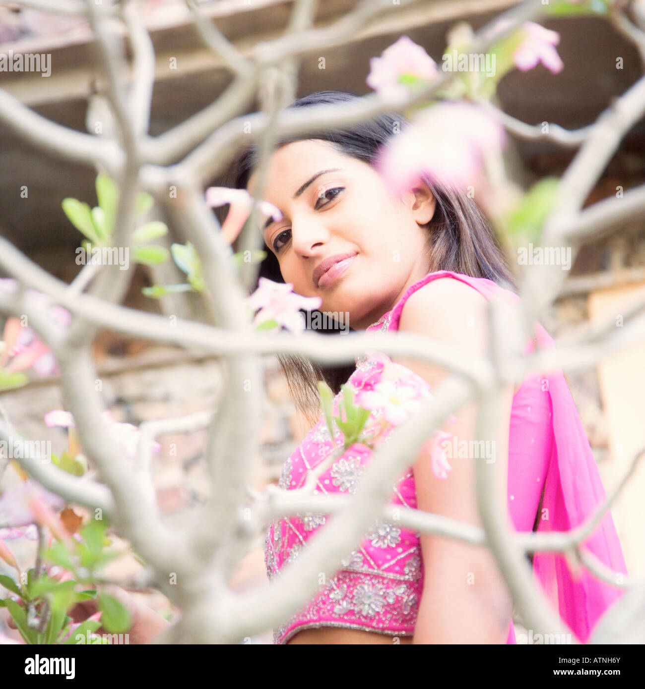 Side profile of a young woman Stock Photo - Alamy