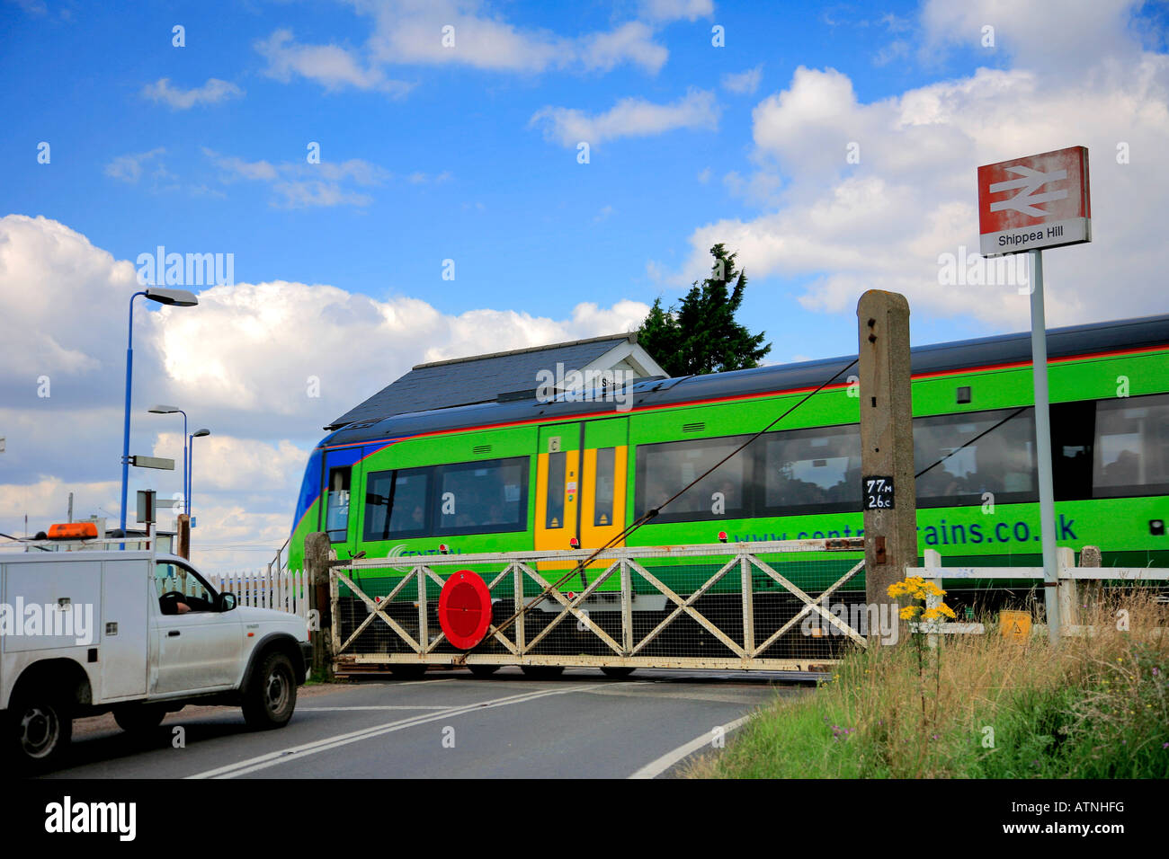 Central Trains Turbostar diesel train Shippea Hill Ely station ...