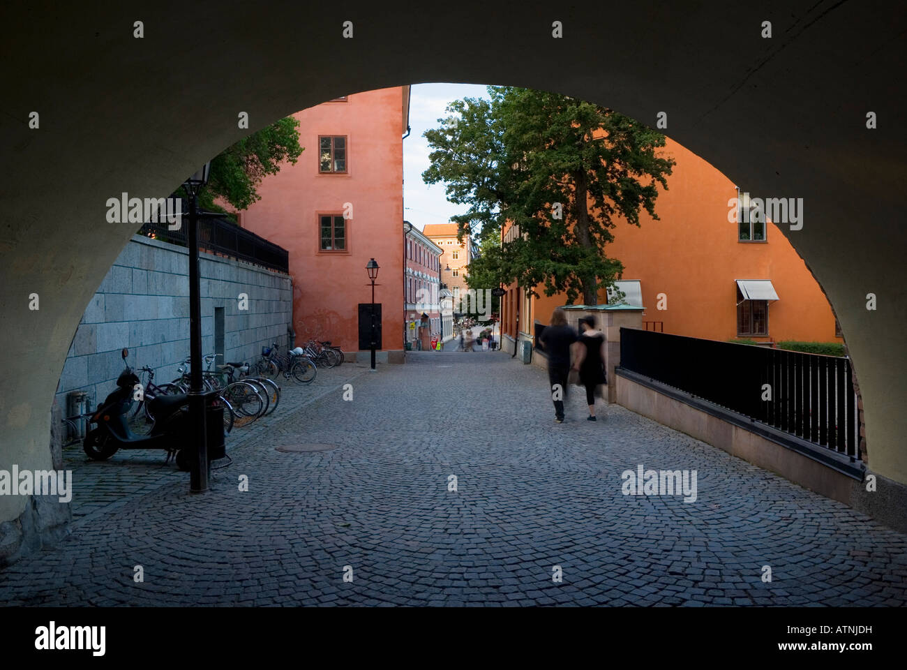 Street in Uppsala Stock Photo - Alamy