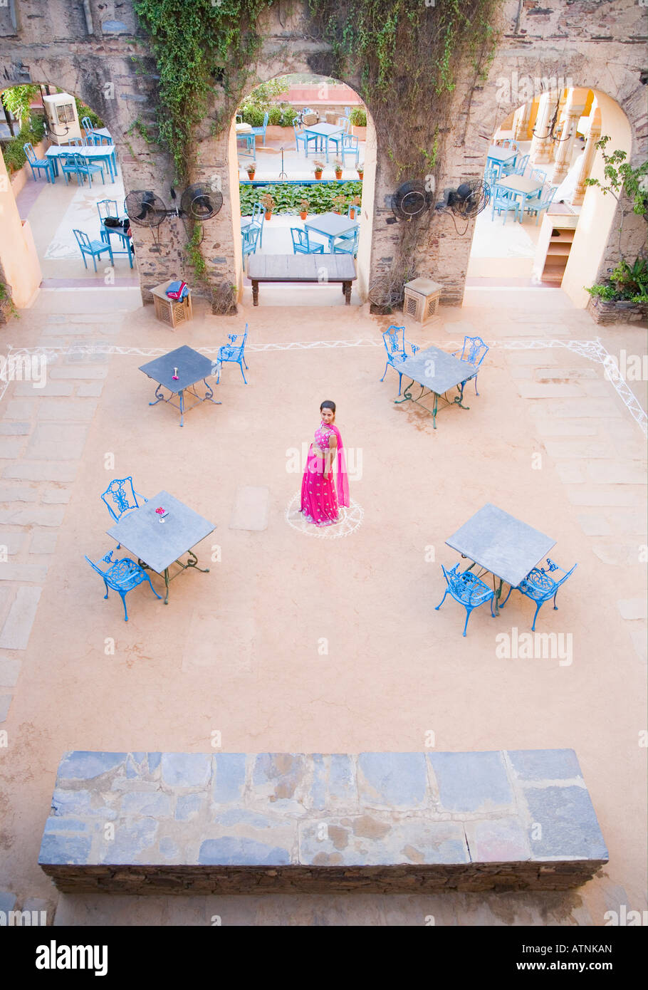 High angle view of a young woman posing Stock Photo - Alamy