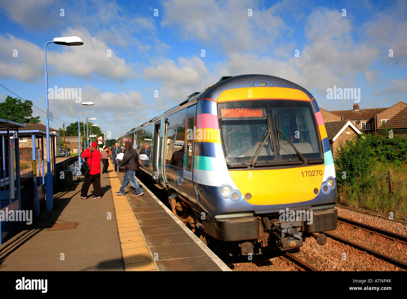 170270 ONE Railways Turbostar diesel train unit at Brandon station ...