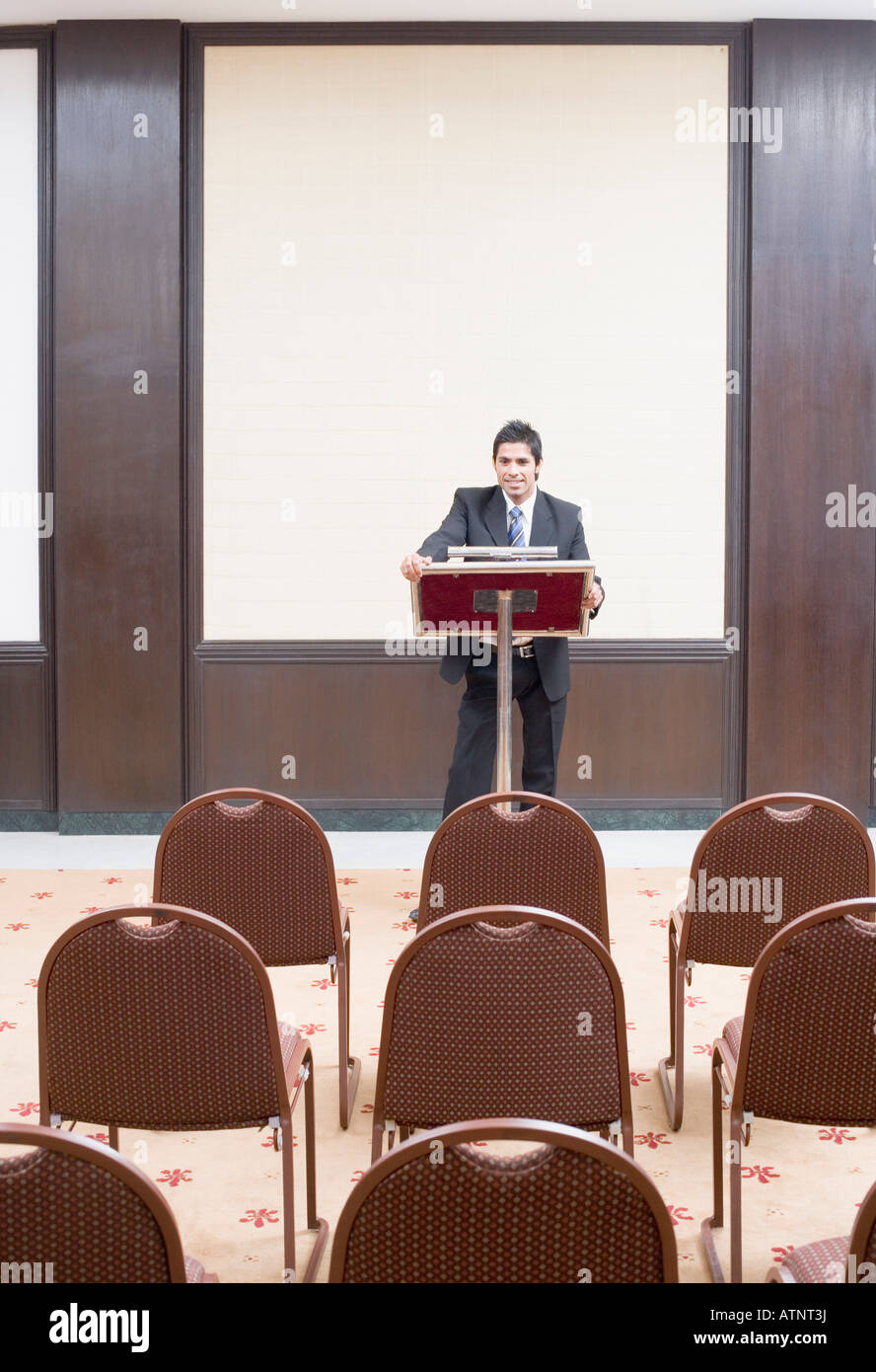 Standing holding looking away authority leadership hi-res stock ...