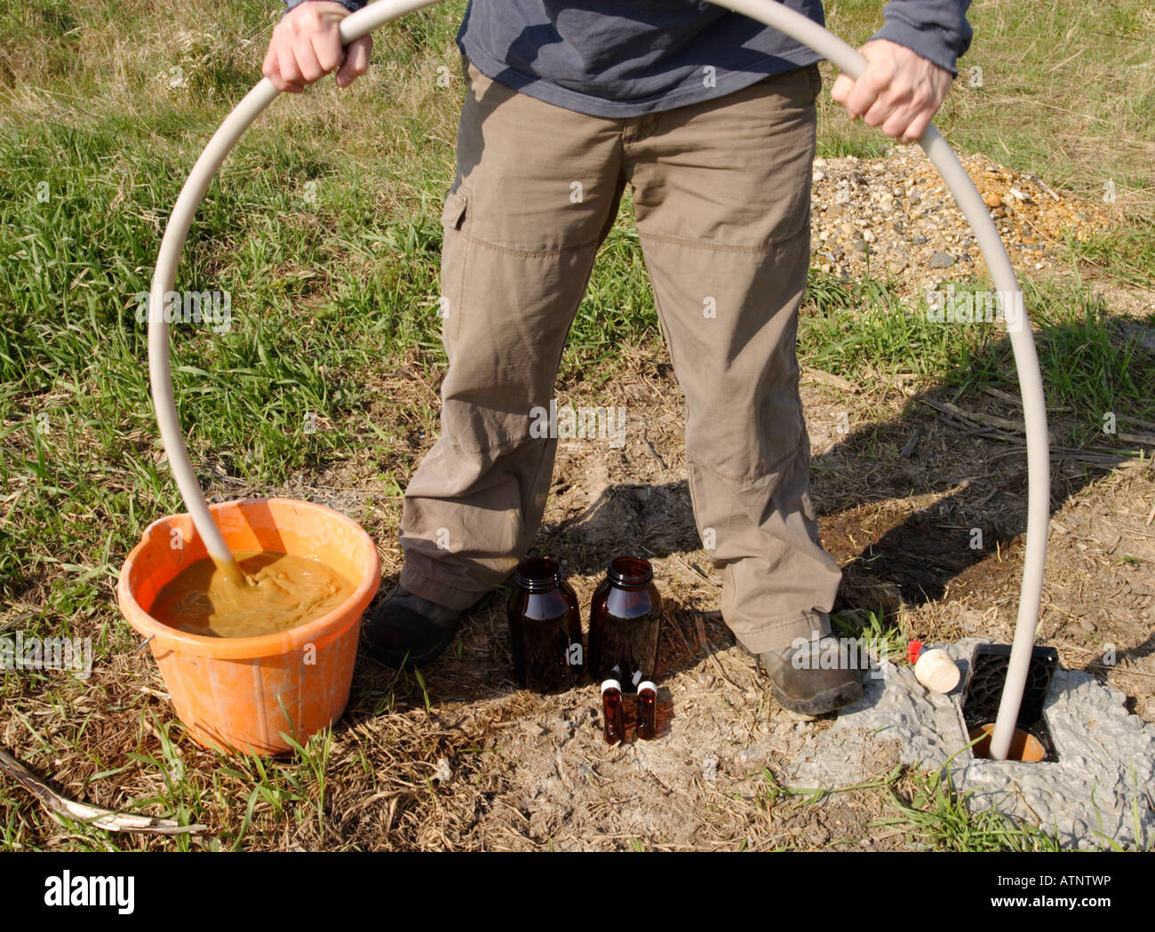Geo-environmental ground water sampling Stock Photo - Alamy