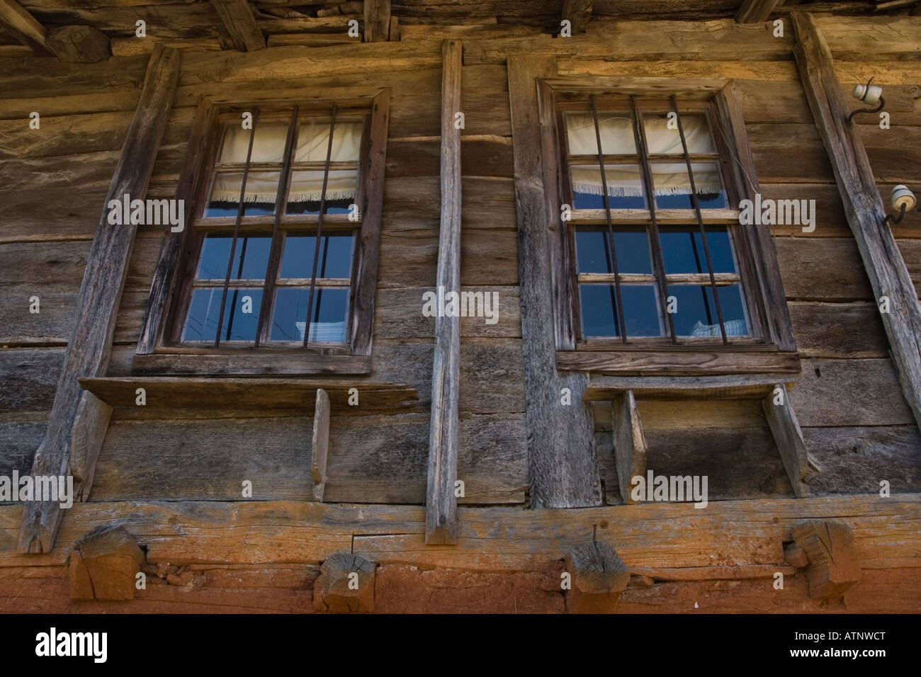 Old wooden house, Strandja mountain Brushlyan village, Balkans Bulgaria ...