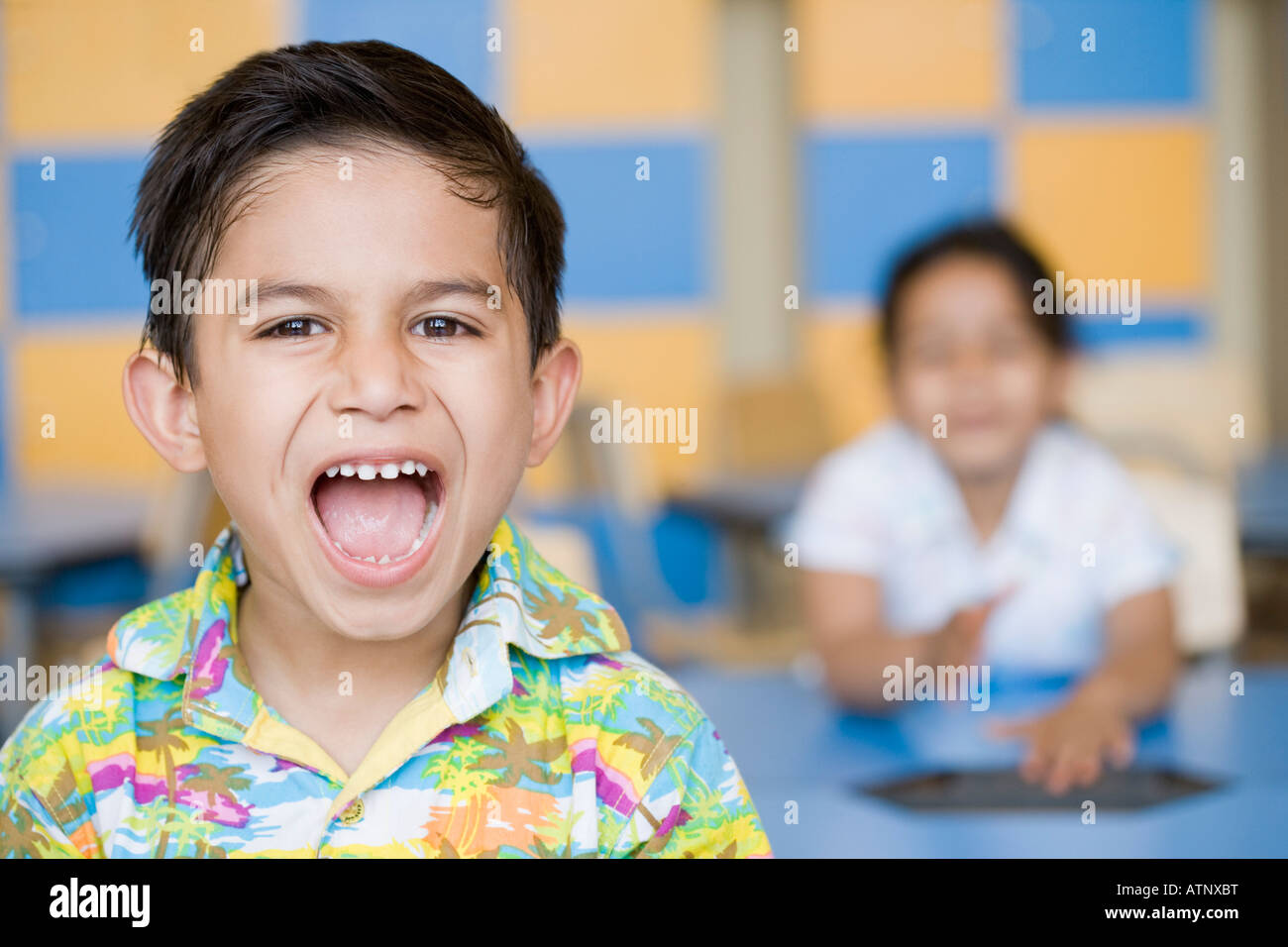 Indian kid shouting hi-res stock photography and images - Alamy