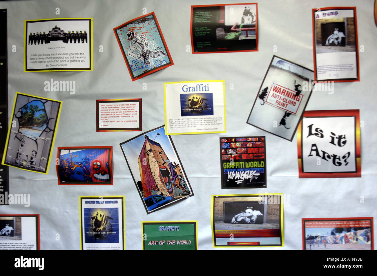 graffiti, school display, education, crime, criminal, art, modern ...