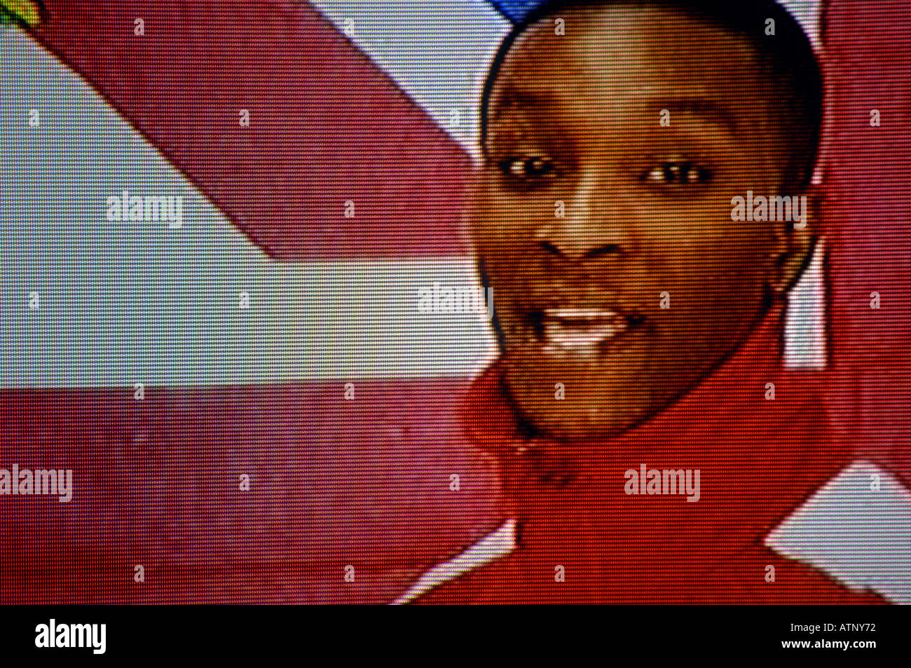 union flag, black male, singer, lyricist, red, grime Stock Photo - Alamy