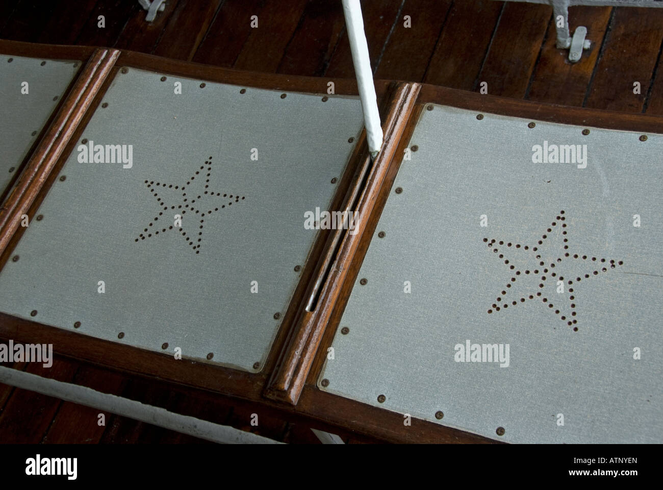 Seats on Star Ferry Hong Kong China Stock Photo - Alamy