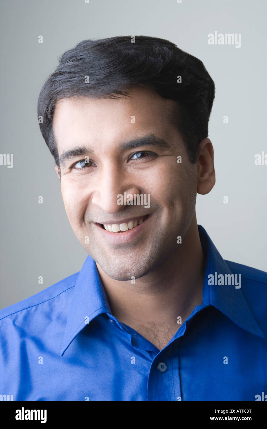 Portrait of a mid adult man smiling Stock Photo - Alamy