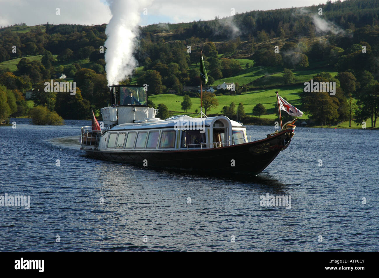 Steam Yacht Gondola on Coniston Water Stock Photo - Alamy