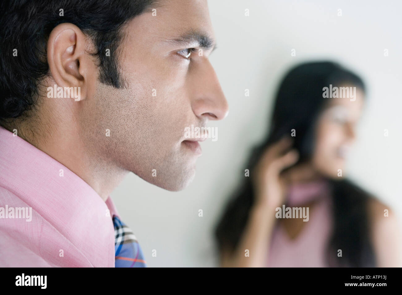 Side profile of a businessman Stock Photo - Alamy