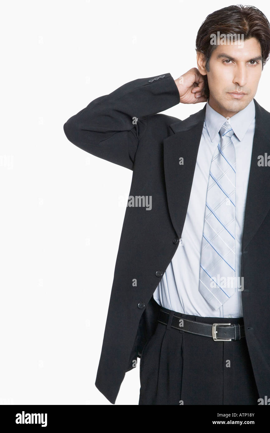 Portrait of a businessman standing Stock Photo - Alamy