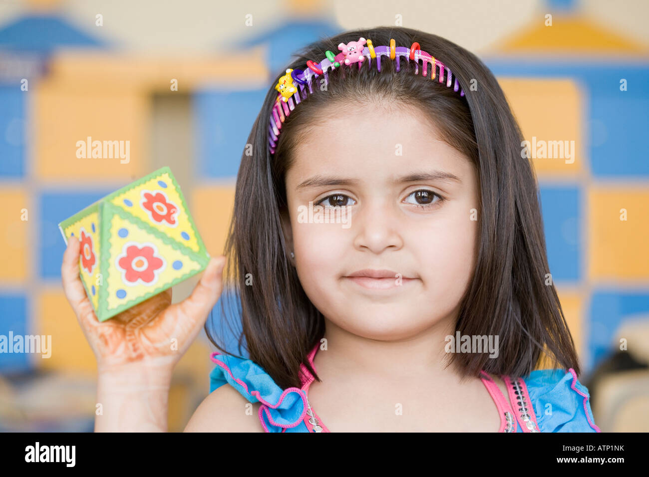 Portrait girl holding paper craft hi-res stock photography and images ...