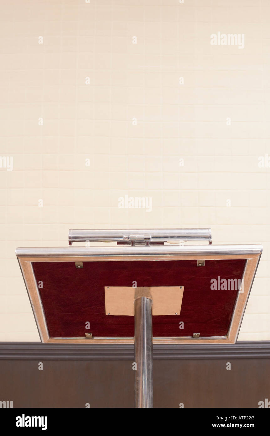 Metal lectern hi-res stock photography and images - Alamy