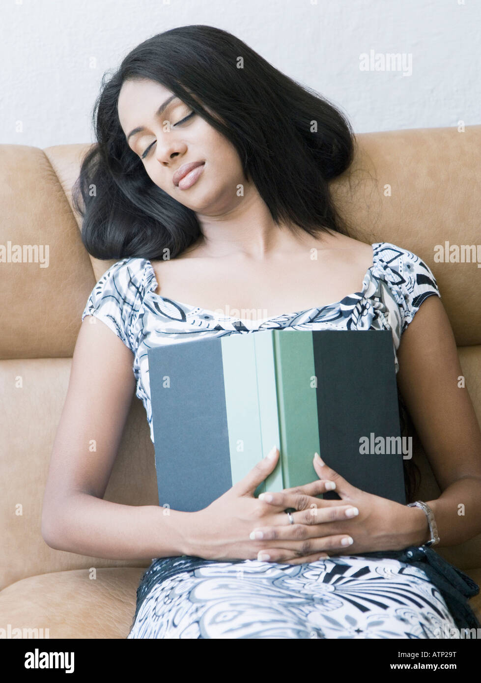 Woman sleeping open book hi-res stock photography and images - Alamy