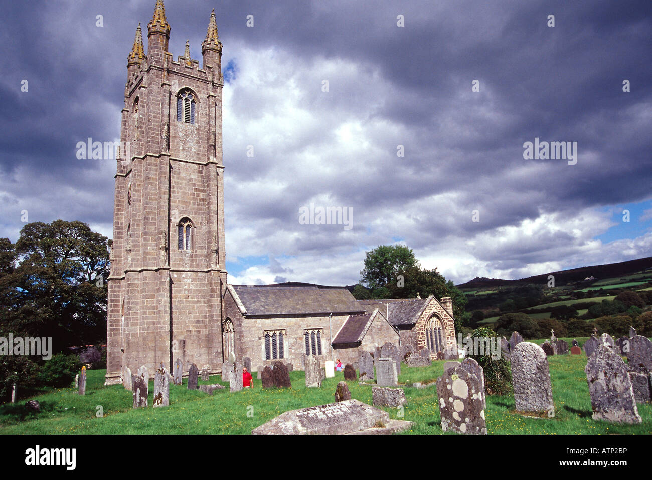 widecombe parish church dartmoor national park devon west country ...