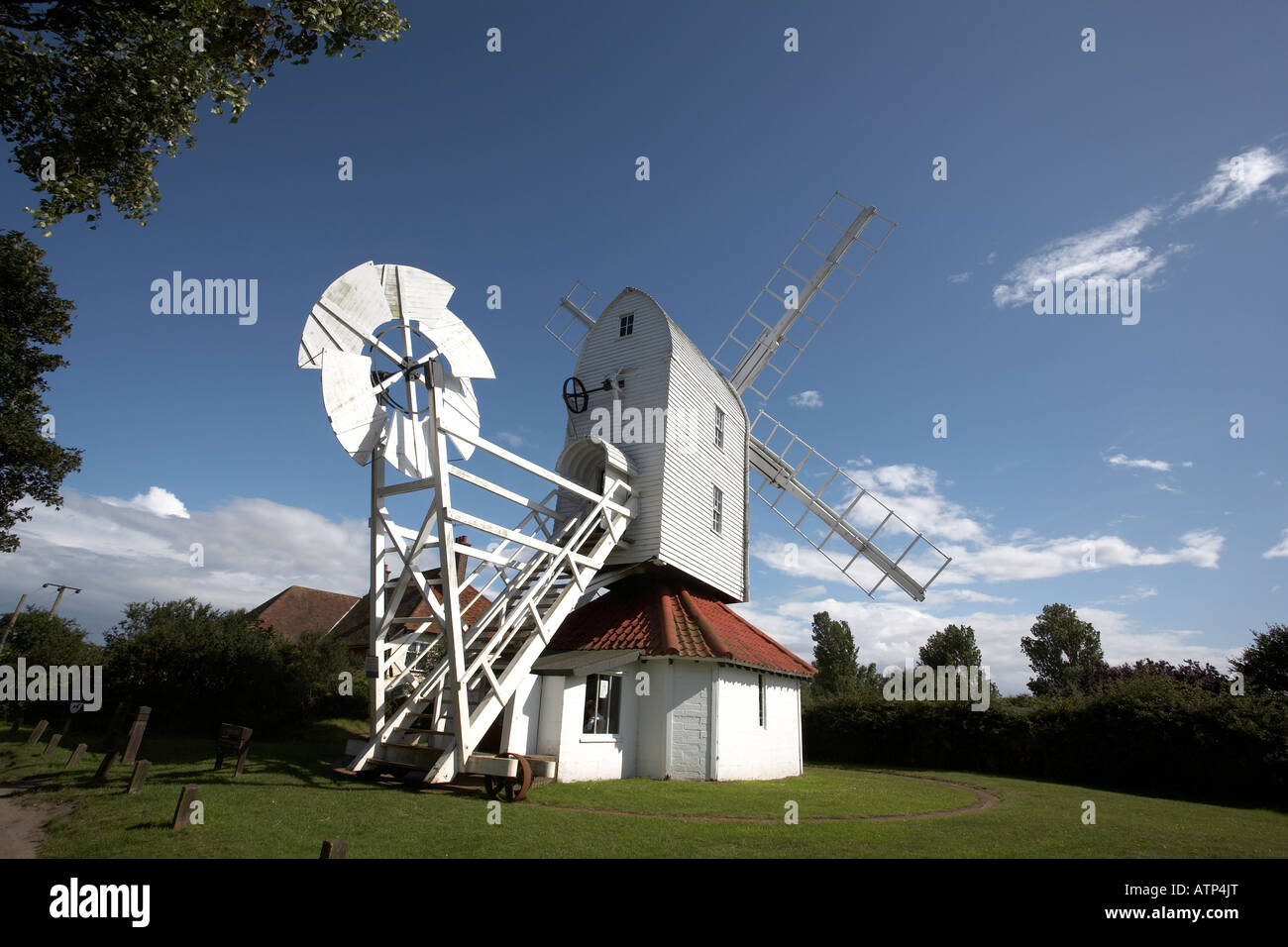 THORPENESS POST MILL SUFFOLK,ENGLAND,UK Stock Photo - Alamy
