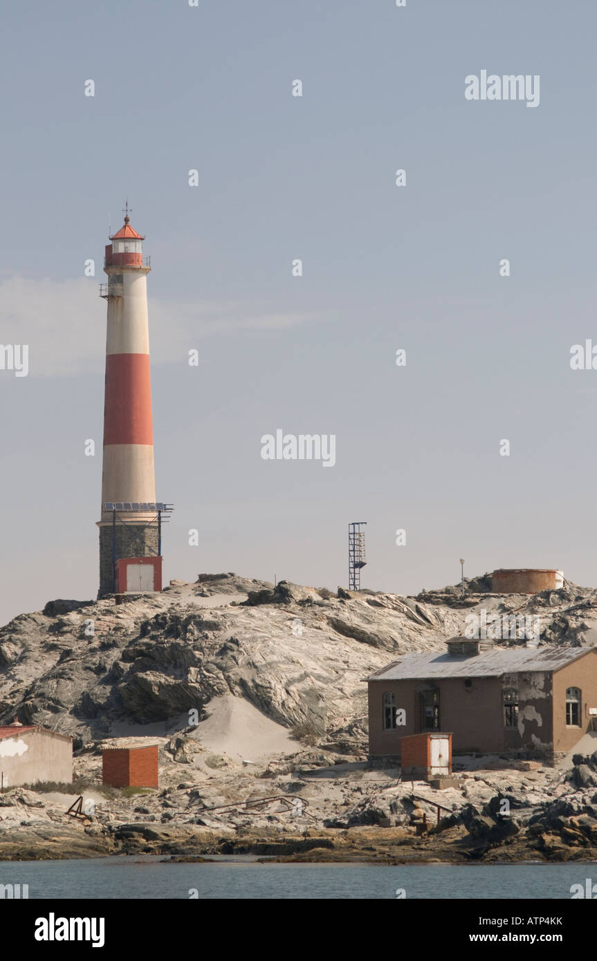 Diaz Point LIghthouse near Luderitz Namibia from the Atlantic Ocean ...