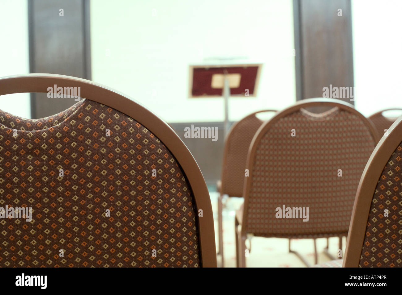 Close-up of empty chairs in a conference room Stock Photo - Alamy