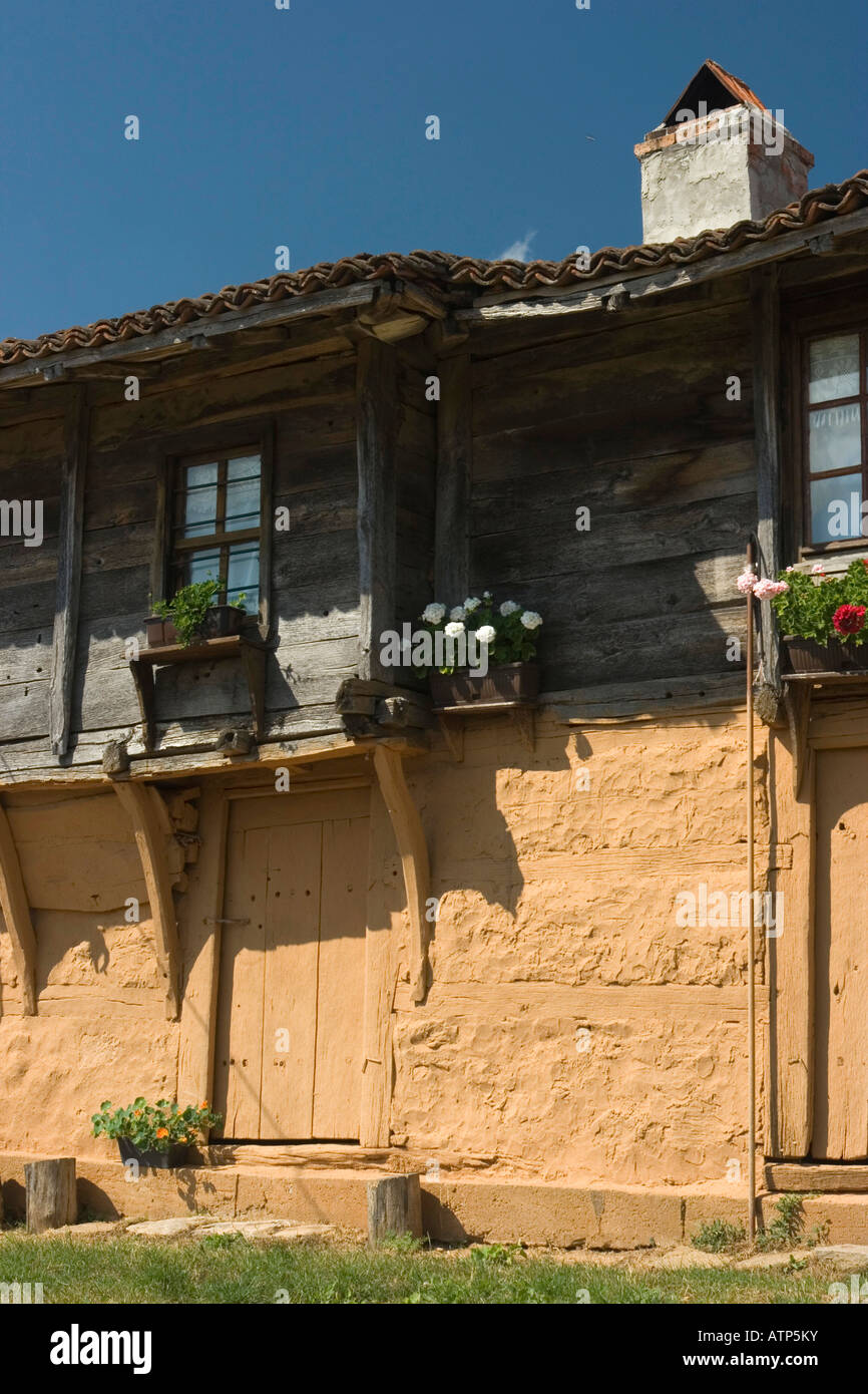 Old wooden house, Strandja mountain Brushlyan village, Balkans Bulgaria ...