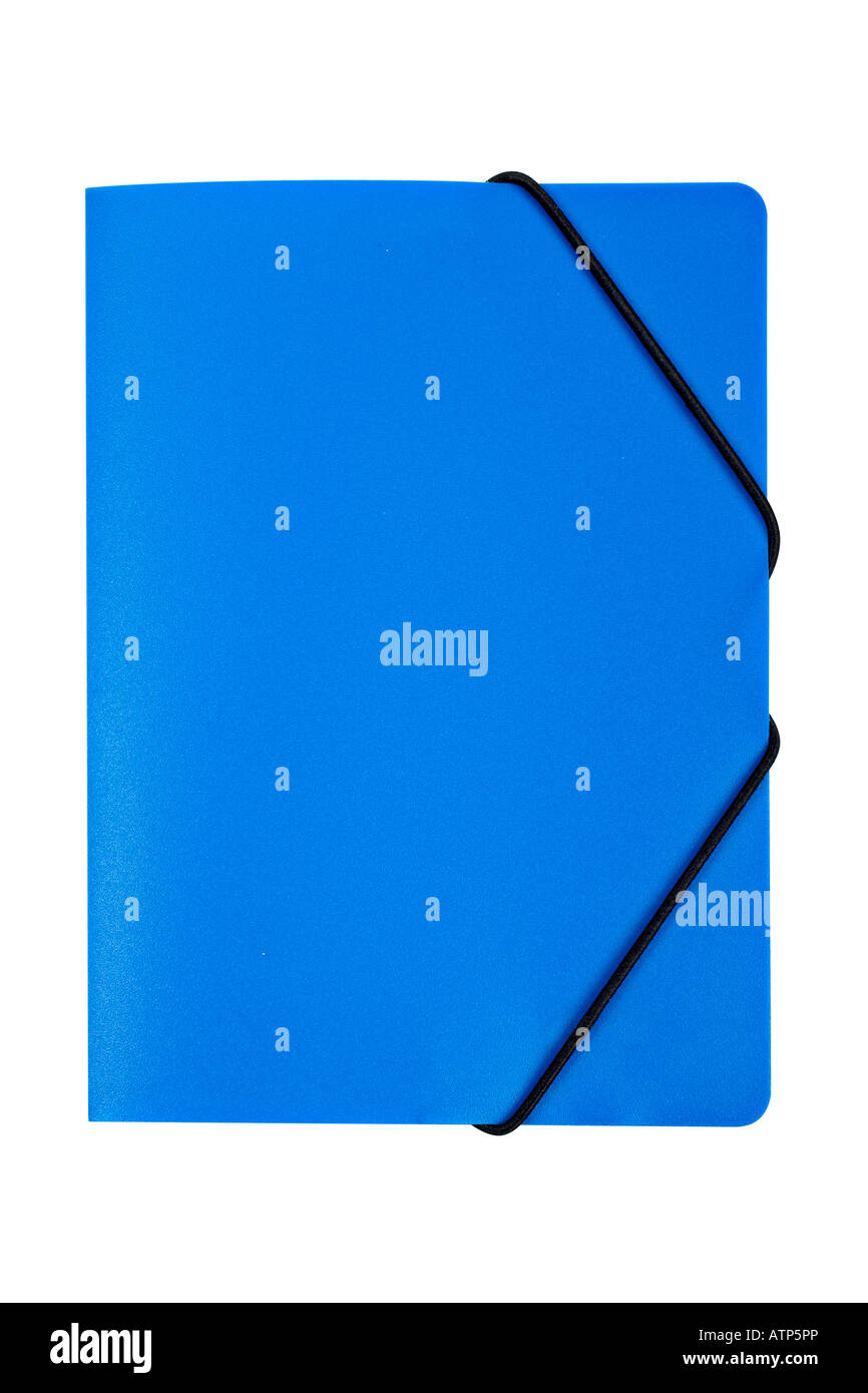 Blue folder isolated on white background With clipping path included ...