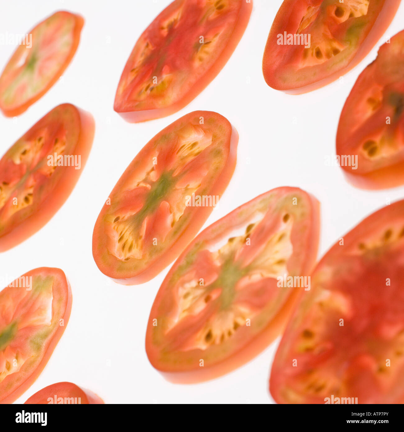 Close-up of tomato slices Stock Photo - Alamy