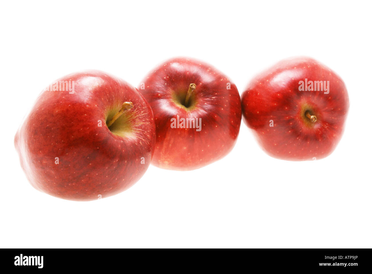 Three Red Apples