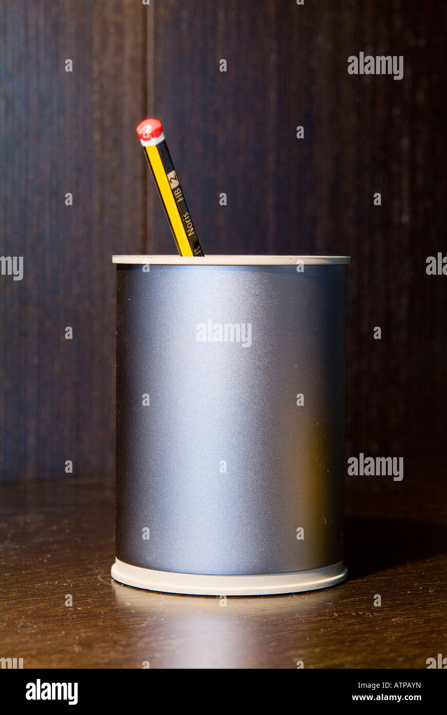 pencil in a cup Stock Photo - Alamy