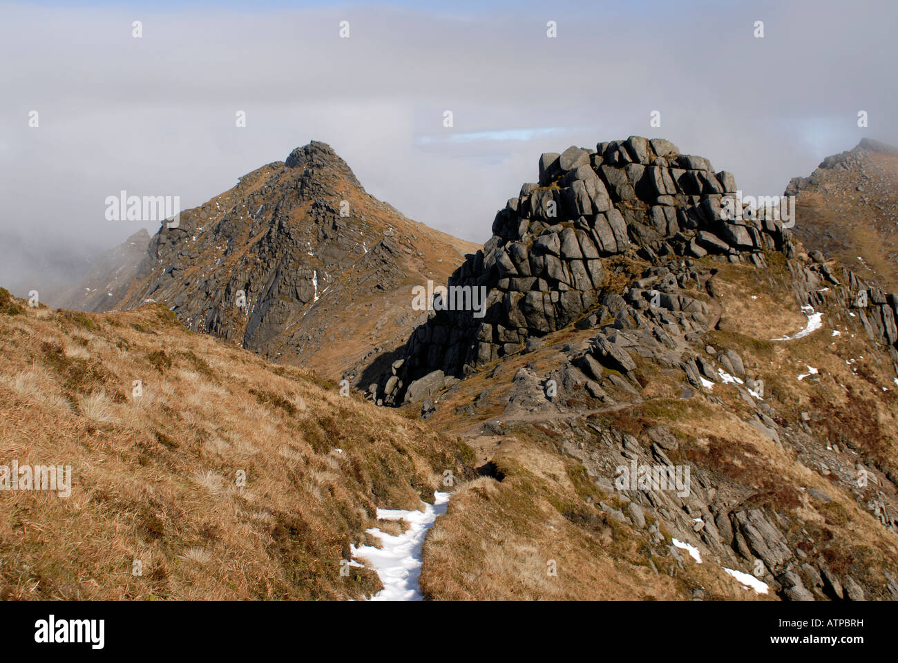 North Goat Fell from the summit of Goat Fell 874 metres or 2 867 ft ...