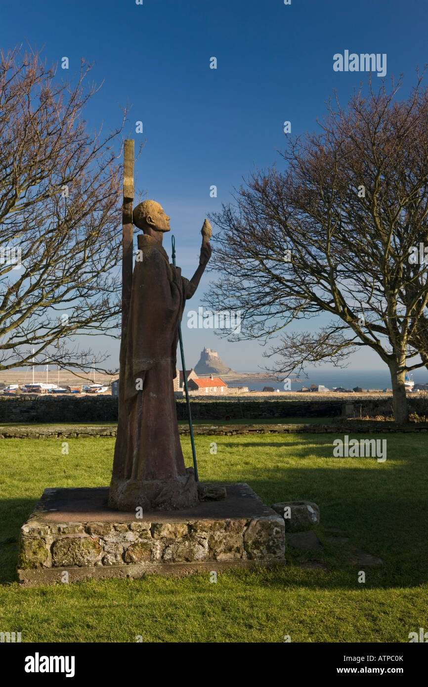 Statue st aidan in grounds hi-res stock photography and images - Alamy
