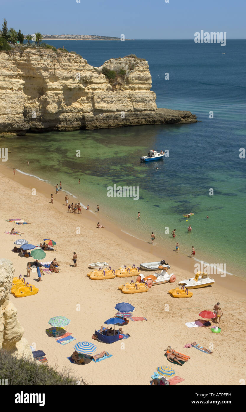 Portugal, the Algarve, Praia de Nossa Senhora da Rocha beach near ...
