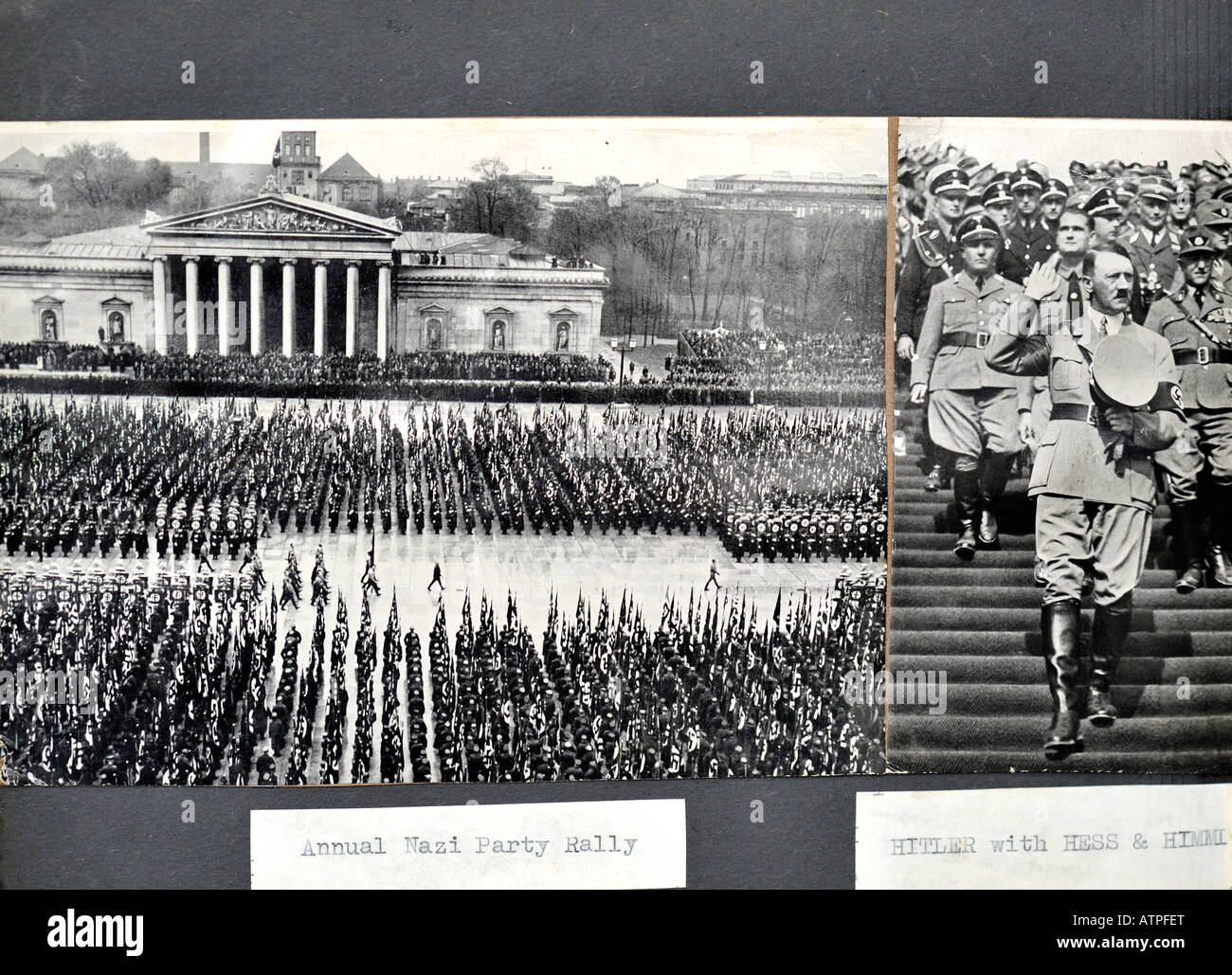 Pages from an Austrian photograph album 1930s with cut out photographs ...