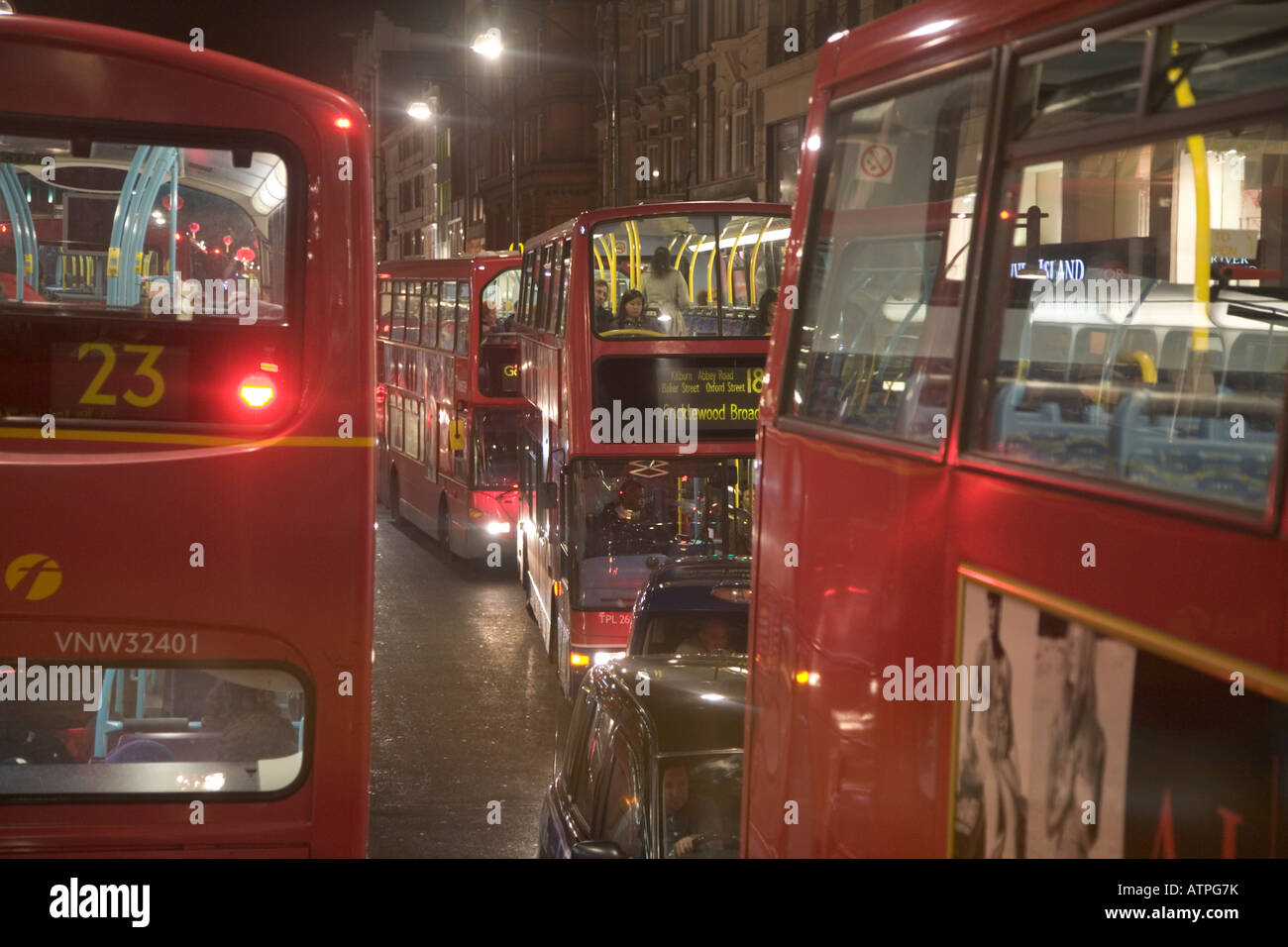 Oxford Street Traffic Jam High Resolution Stock Photography and Images ...