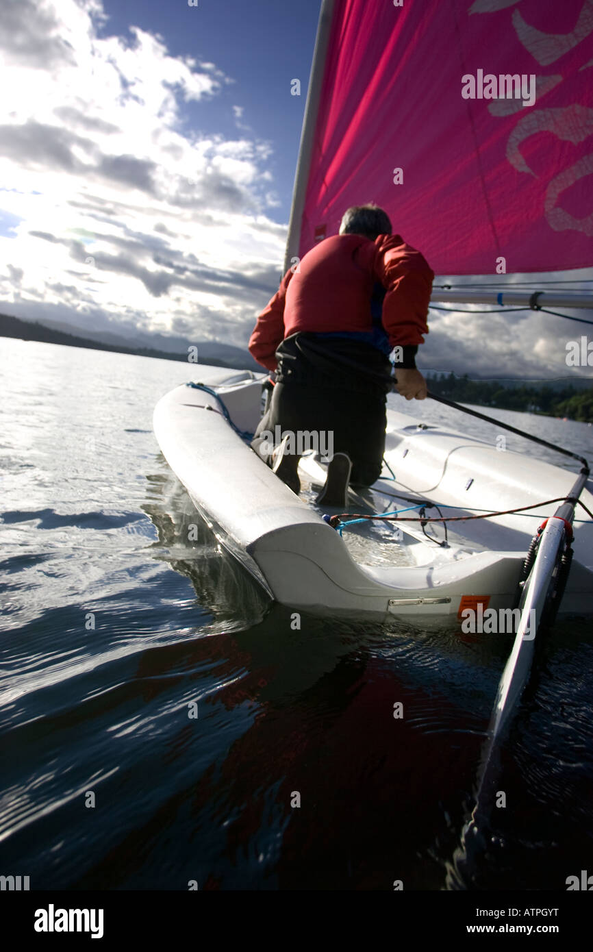 Adult Sail Training lesson on Lake Windermere - Miller Ground England ...