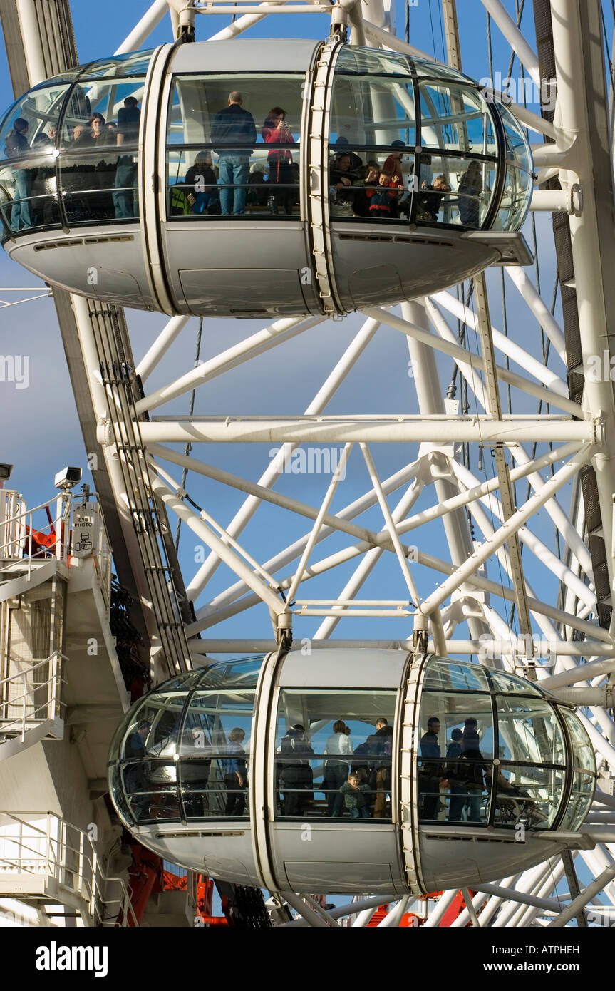 london eye, pods , millenium, thames, sight seeing, attraction, wheel ...