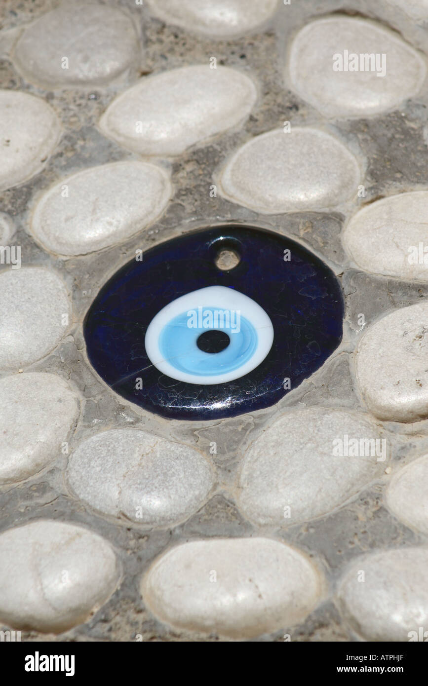 the greek all seeing eye placed into the path Stock Photo - Alamy