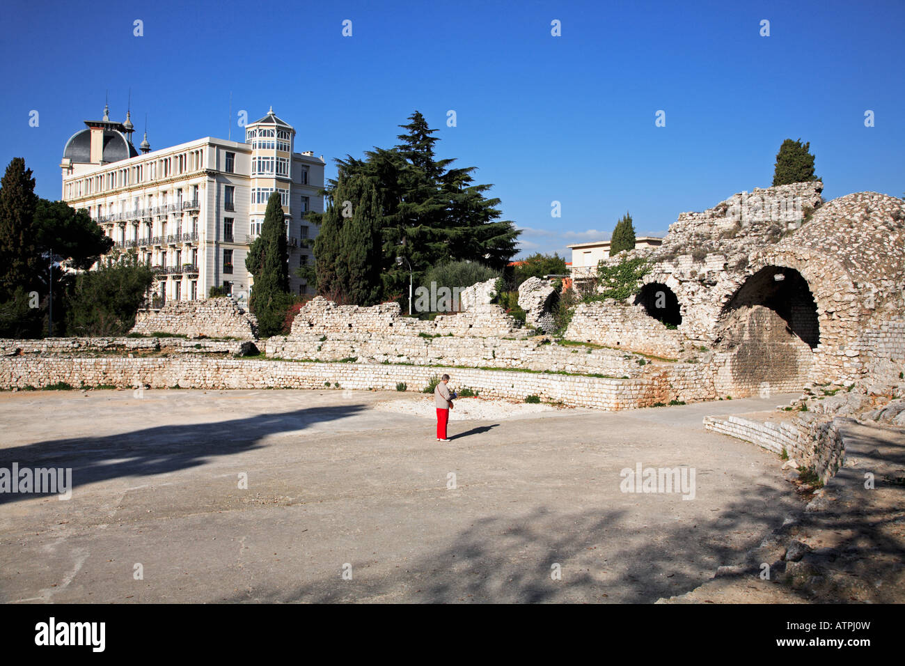 The Roman Amphitheatre at Cimiez Nice Provence Stock Photo - Alamy
