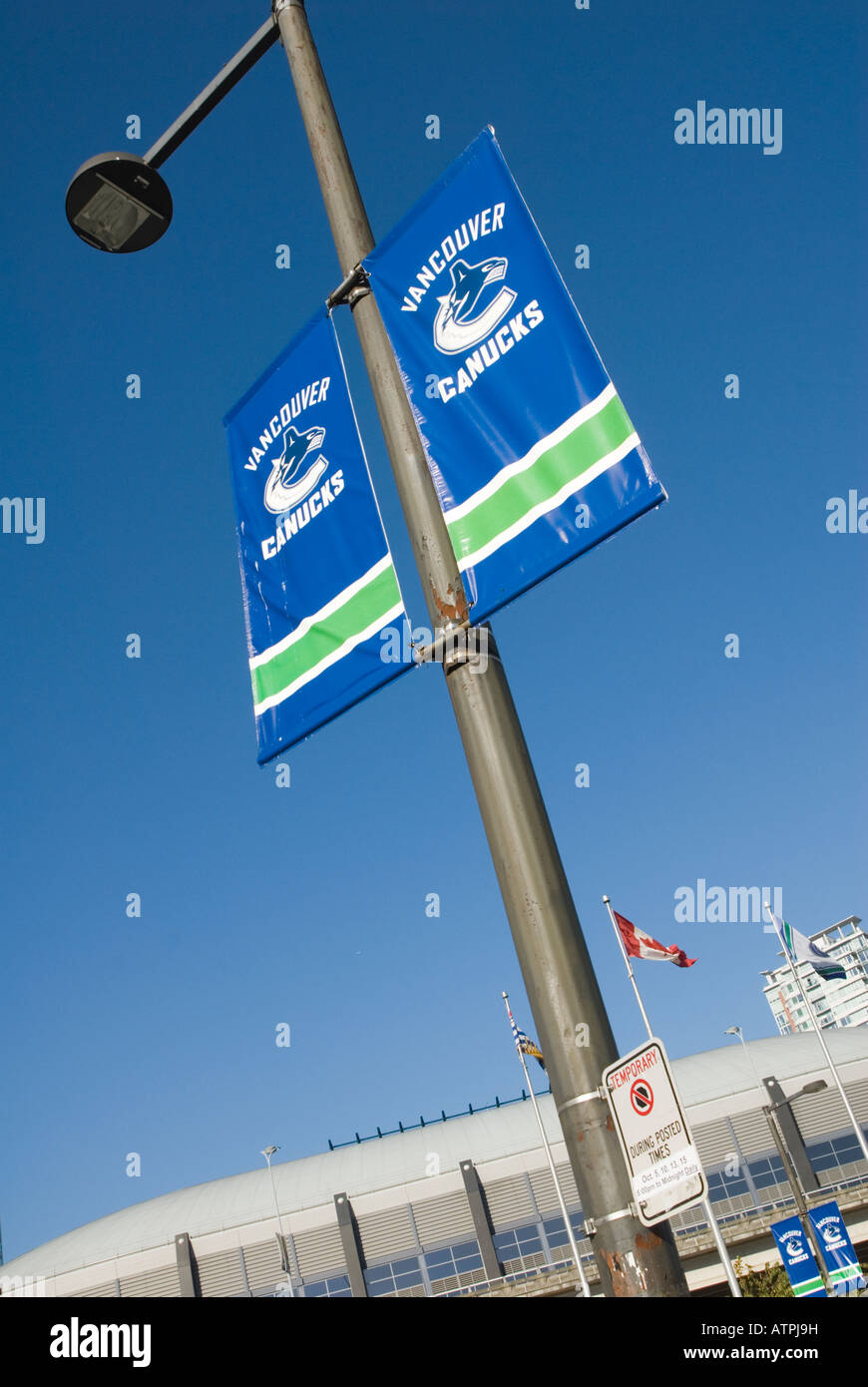 Vancouver Canucks sign outside BC Place Stadium Stock Photo - Alamy