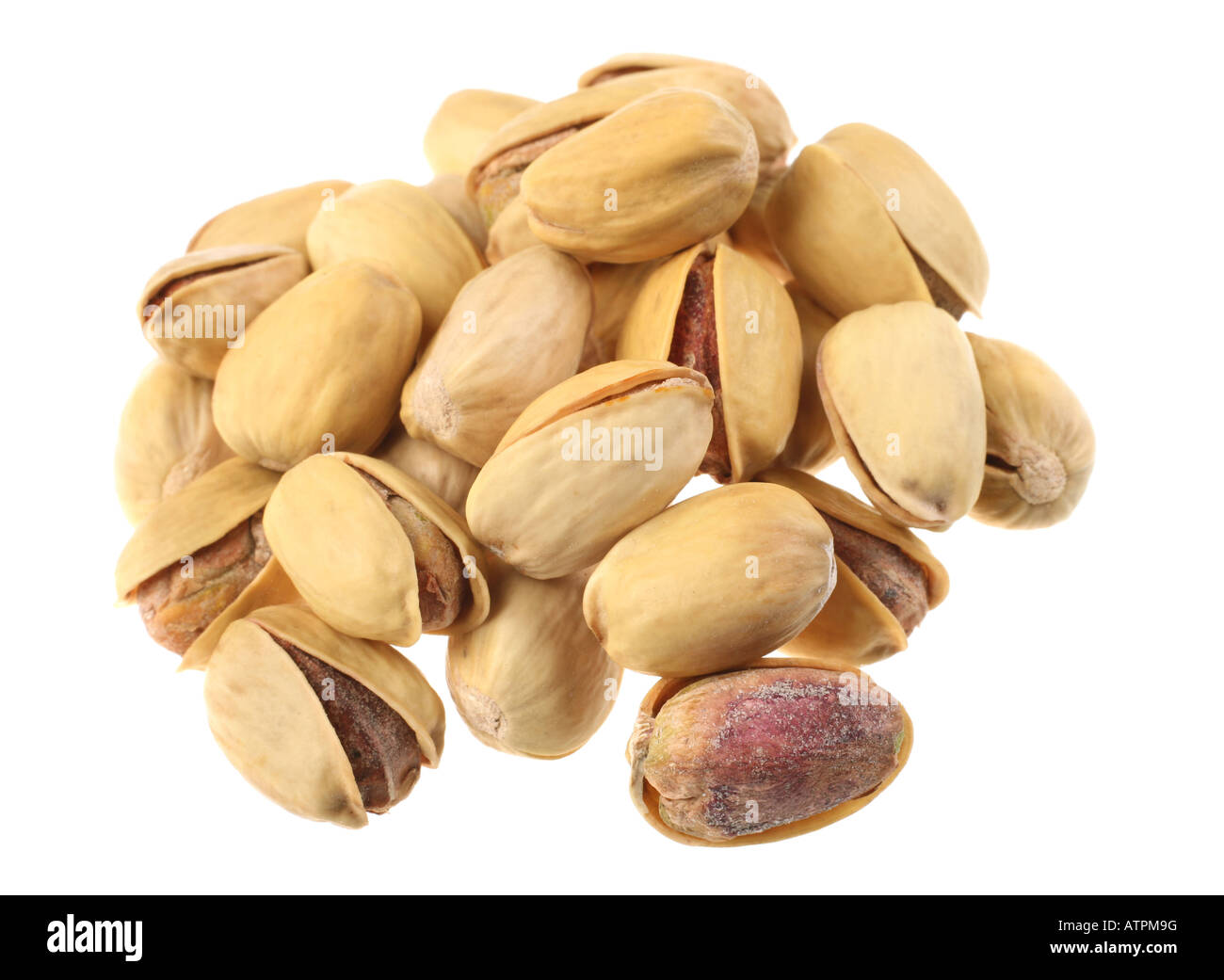 Pistachio nut group isolated on white background Stock Photo - Alamy