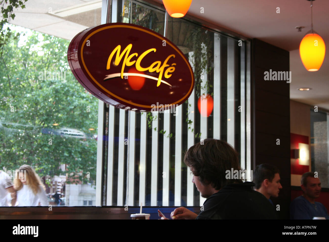 McDonalds McCafe Restaurant Stock Photo - Alamy