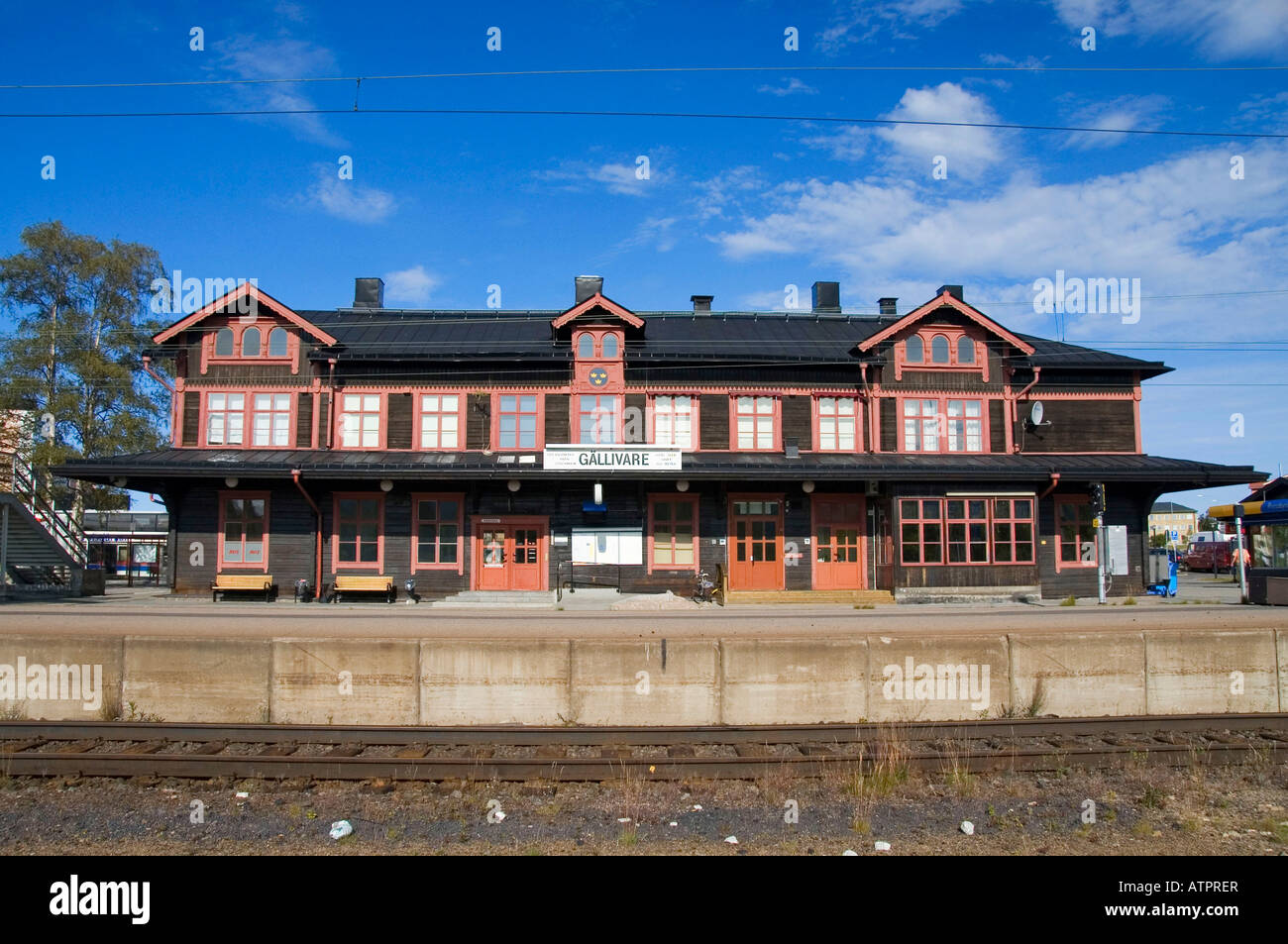 Railway station / Gallivare Stock Photo - Alamy