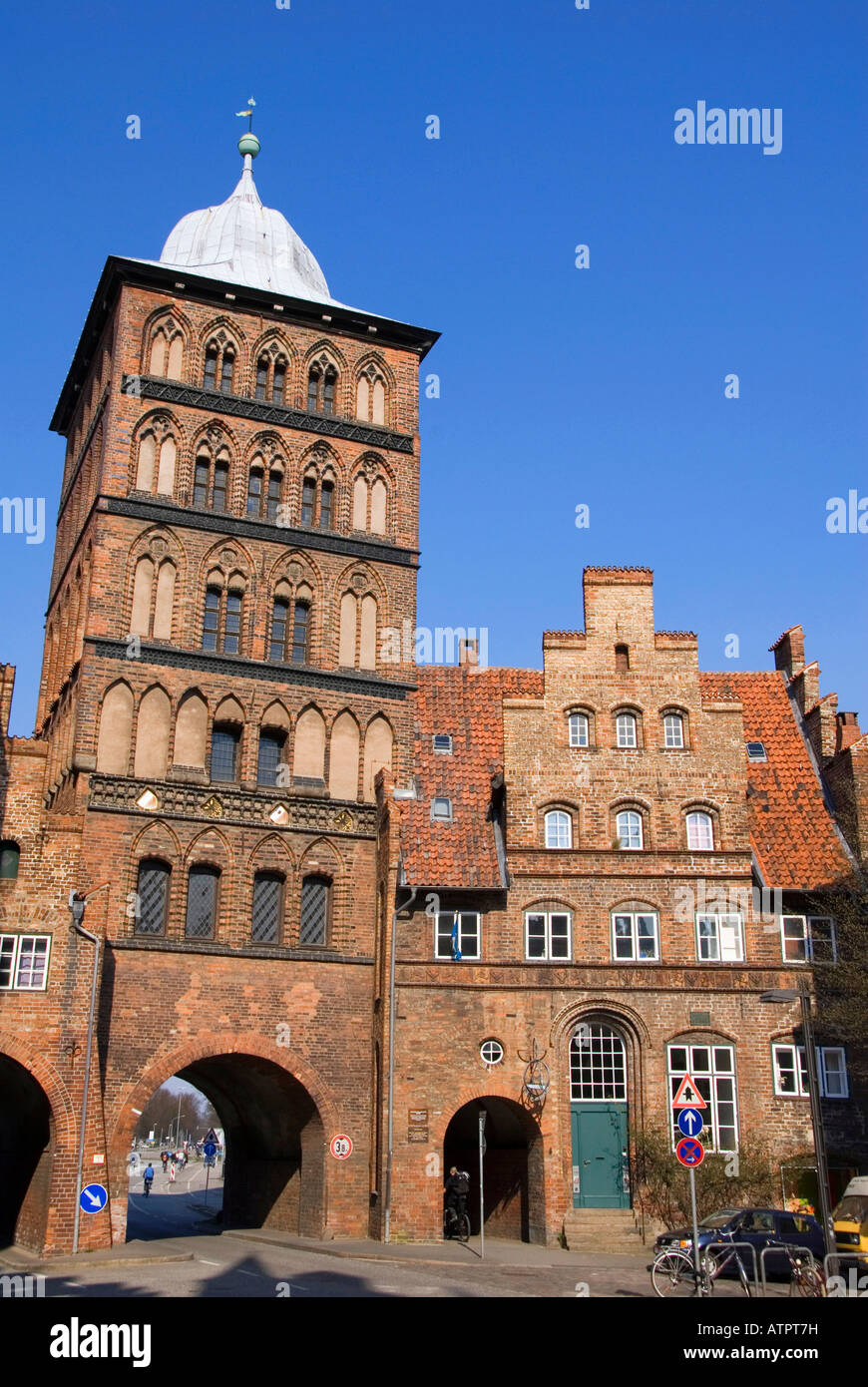 Castle gate / Lubeck Stock Photo - Alamy