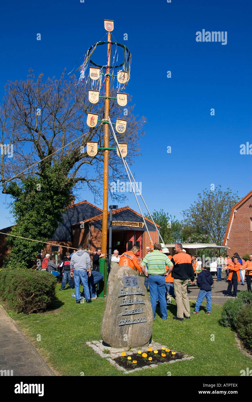May Tree festival / Farmsen Stock Photo - Alamy