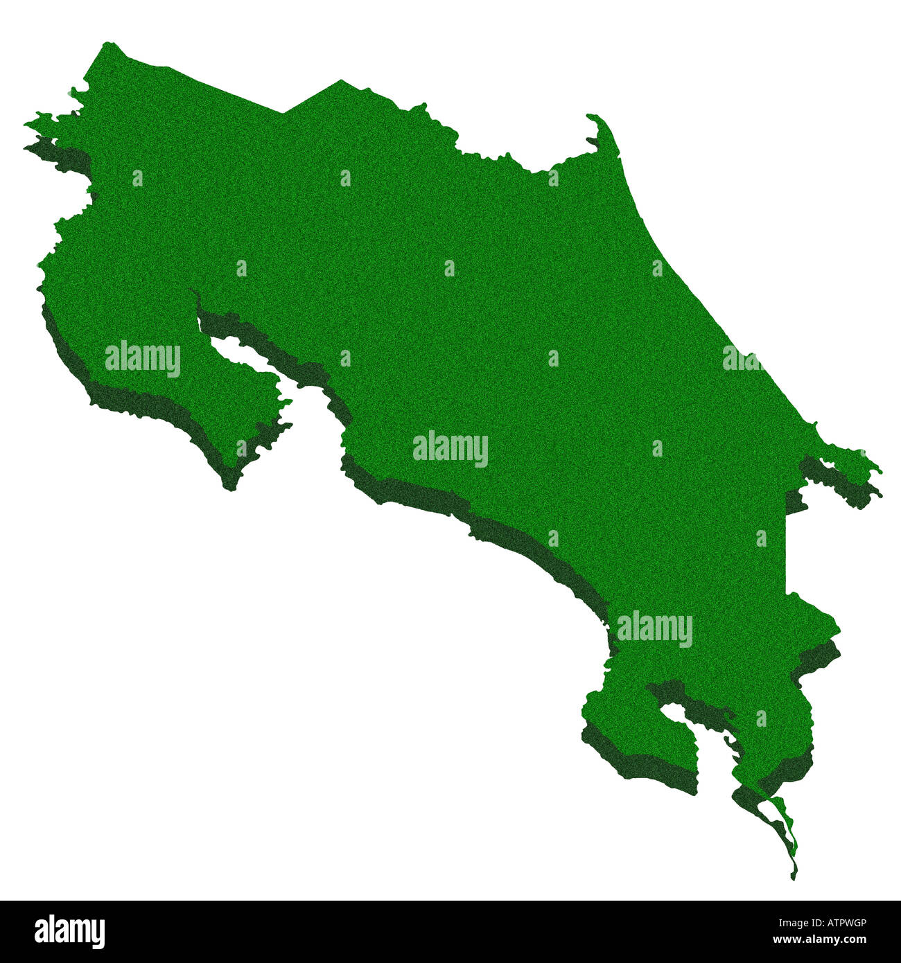 Map Of Costa Rica High Resolution Stock Photography and Images - Alamy