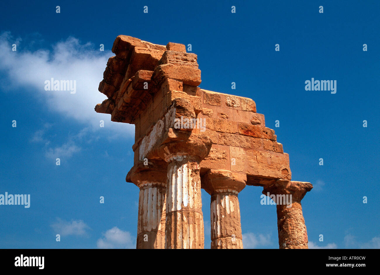 Castor and Pollux temple / Agrigent Stock Photo - Alamy
