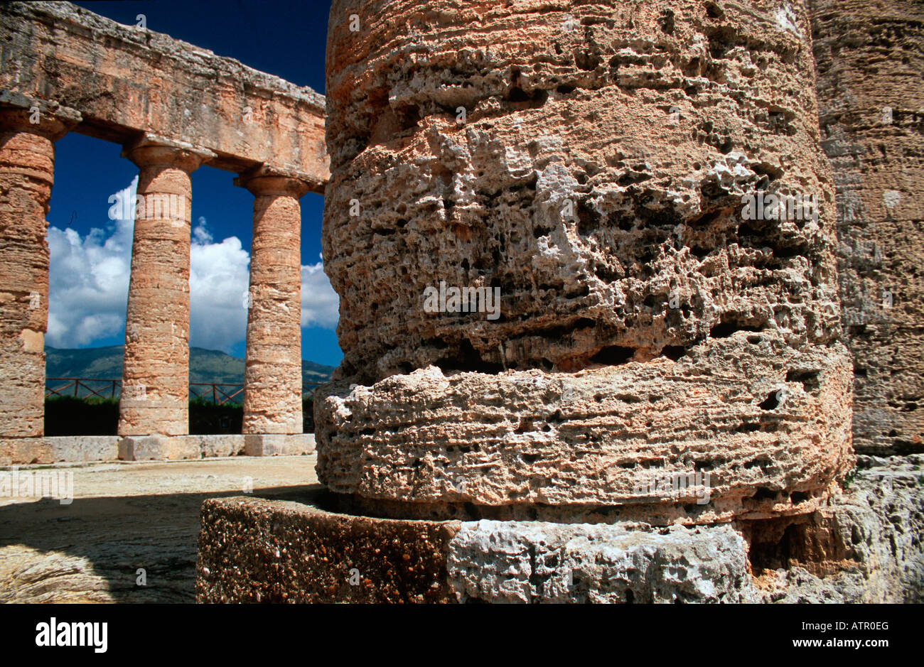 Greek Temple / Segesta Stock Photo - Alamy