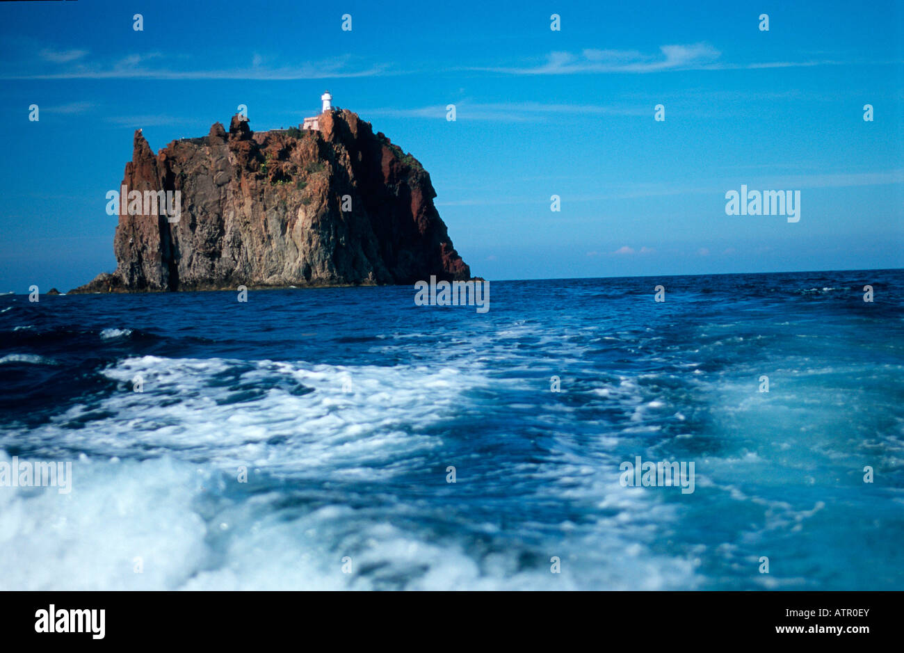 Strombolicchio lighthouse hi-res stock photography and images - Alamy