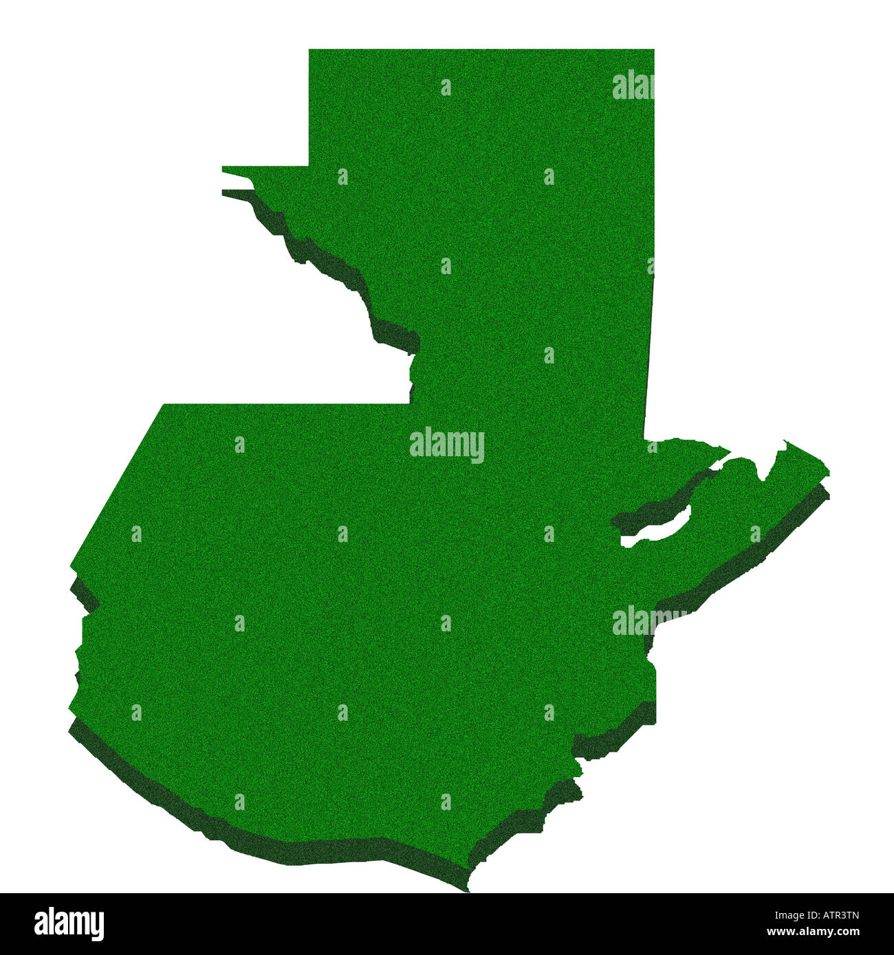 Outline map of Guatemala Stock Photo - Alamy