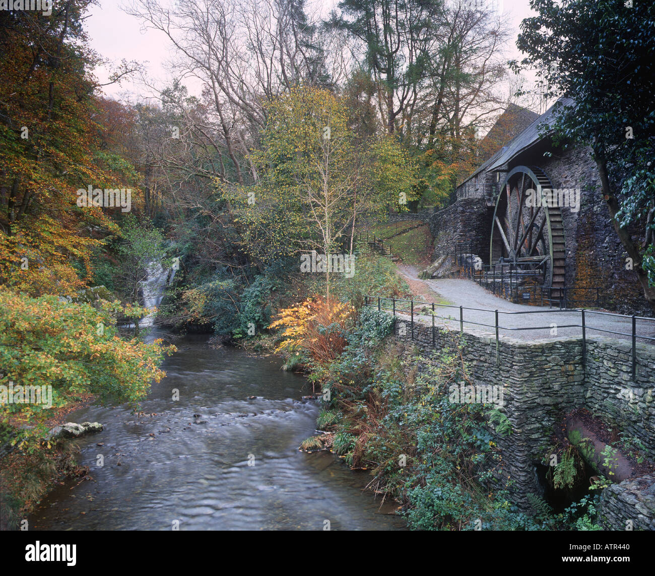 Working Watermill Furnace Ceredigion West Wales Stock Photo - Alamy