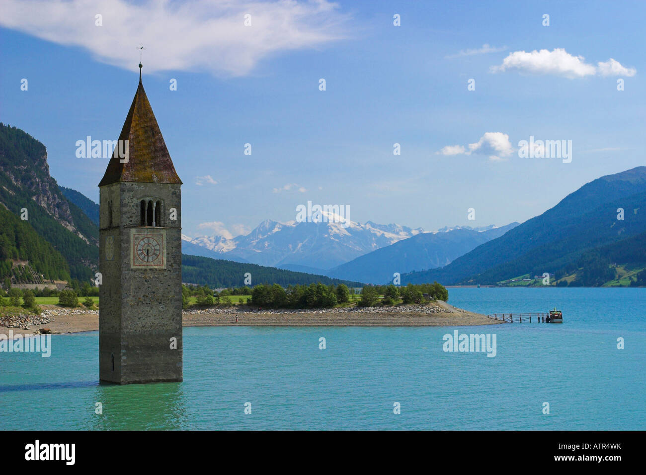 Church Tower / Graun Stock Photo - Alamy